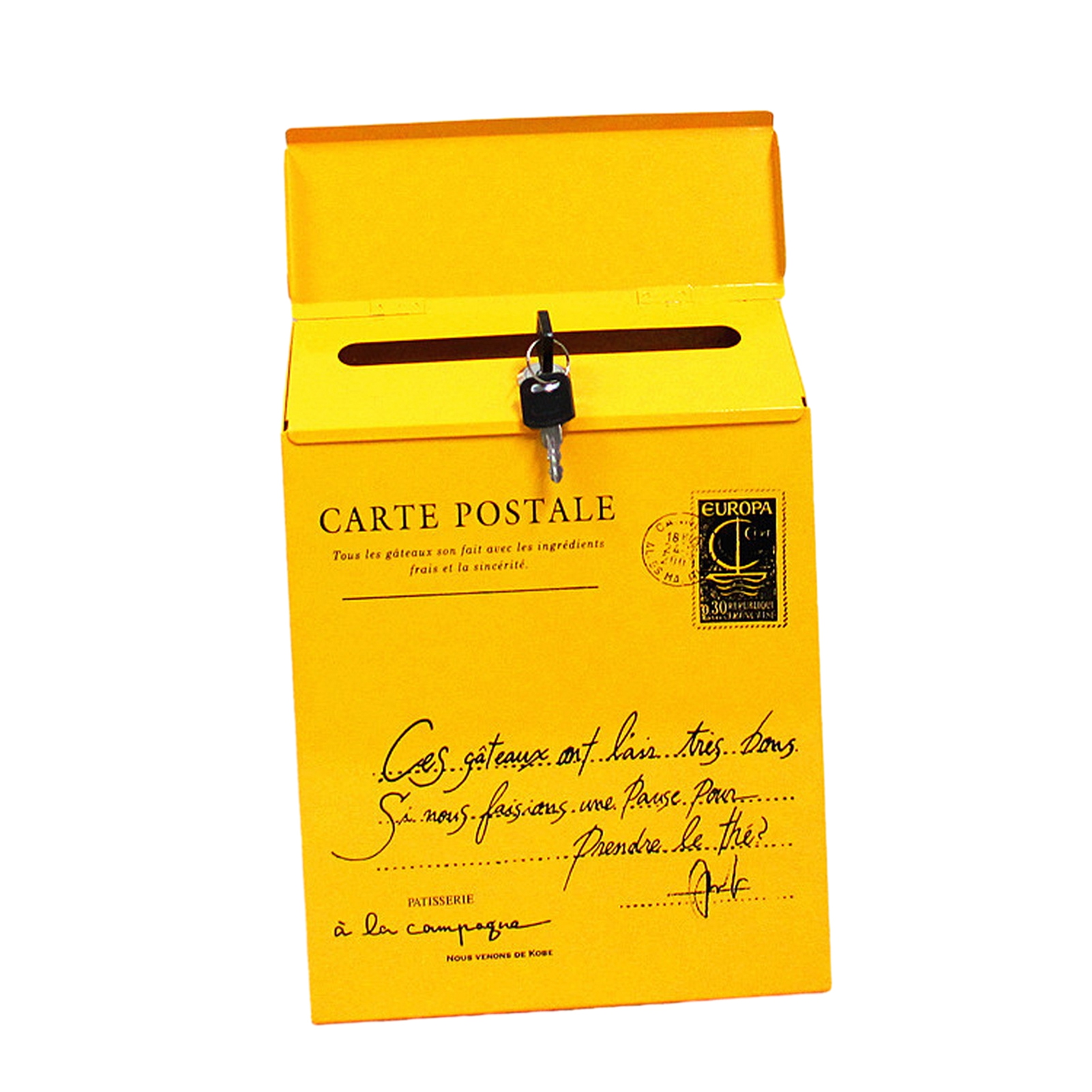 Trayknick Secure Suggestion Box Iron Suggestion Box Rustic Style Wall ...