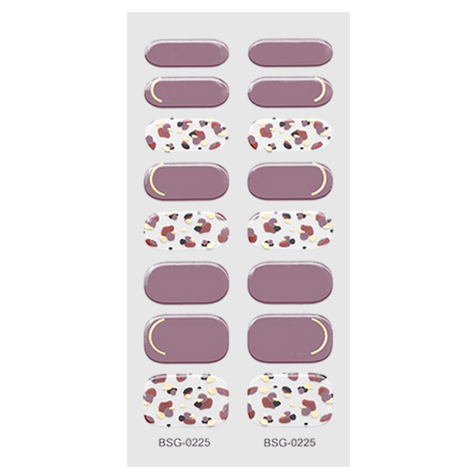 Trayknick Semi-cured Uv Nail Stickers Nail Art Sticker Set Gel Nail ...
