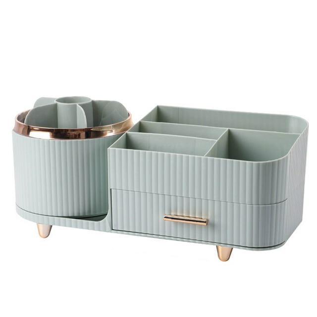 Trayknick Storage Box for Makeup Brushes Trinkets Rotating Cosmetic ...