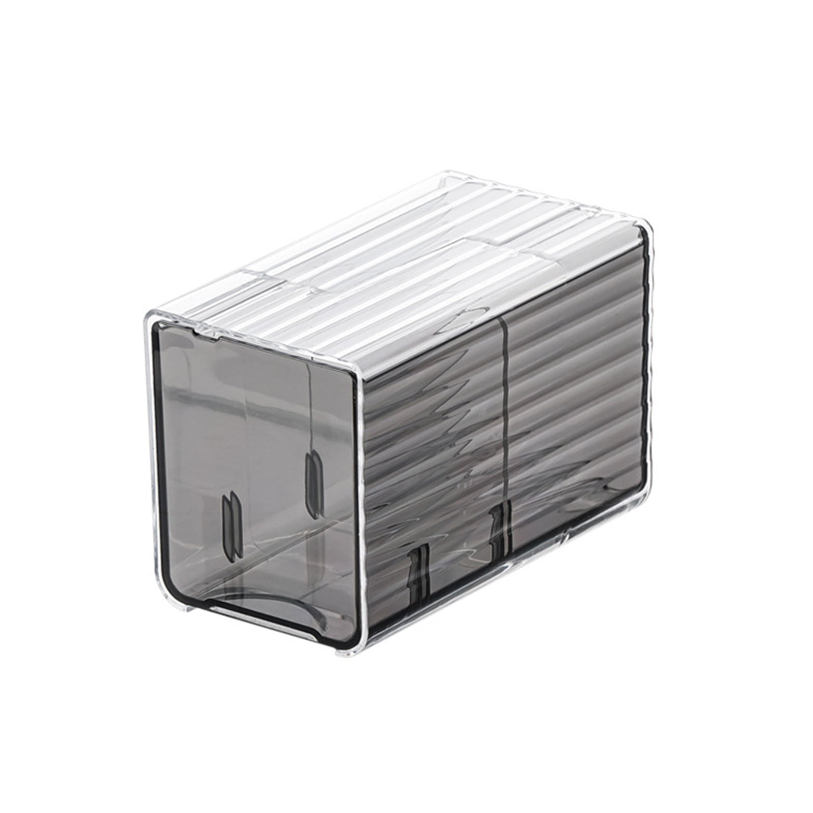 Trayknick Swab Organizer Box Clear Plastic Wall-mounted Storage Box ...