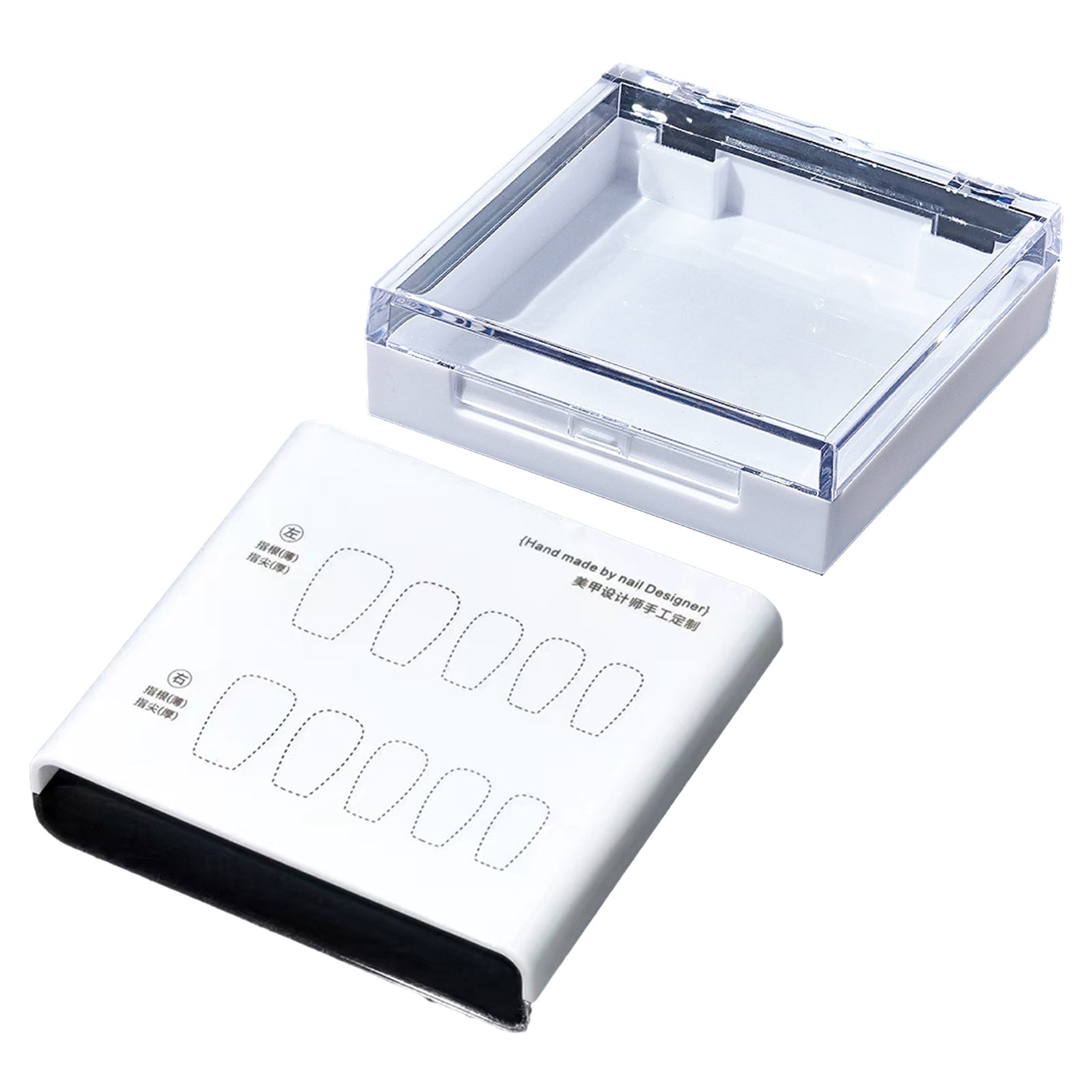 Trayknick Transparent Acrylic Nail Box False Nails Storage Box ...