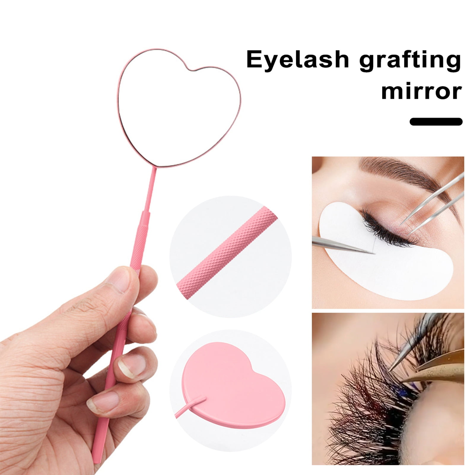 Trayknick Travel Eyelash Mirror Stainless Steel Eyelash Extension ...