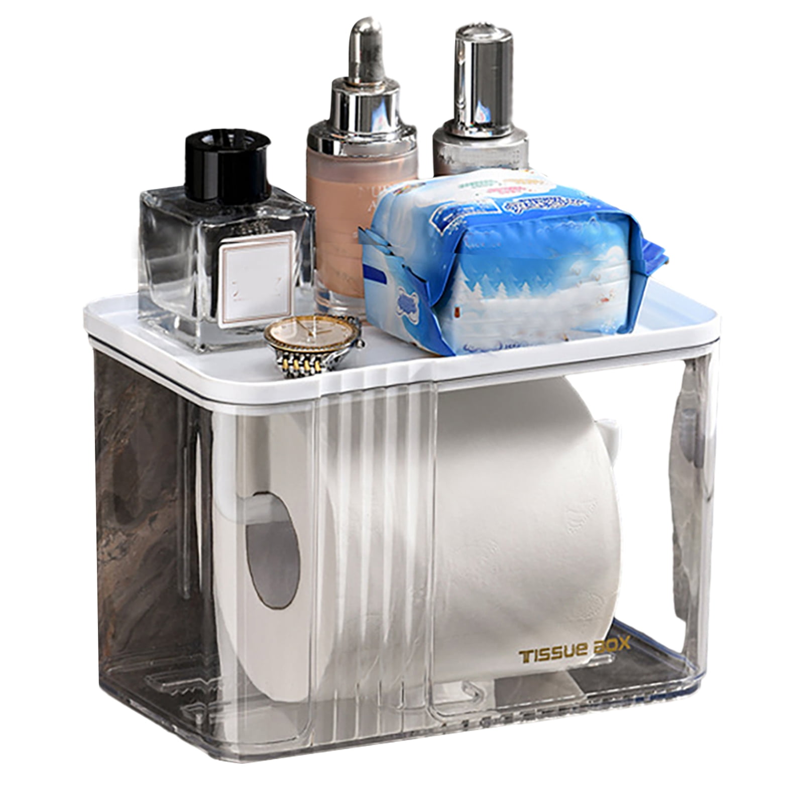 Trayknick Visible Paper Towel Rack Waterproof Transparent Tissue Box ...