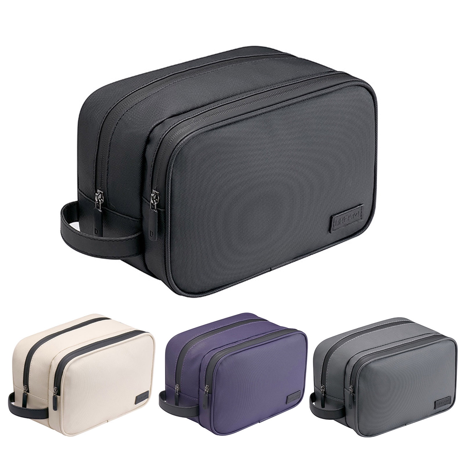 Trayknick Wet And Dry Separation Faux Leather Toiletry Bag - Waterproof ...