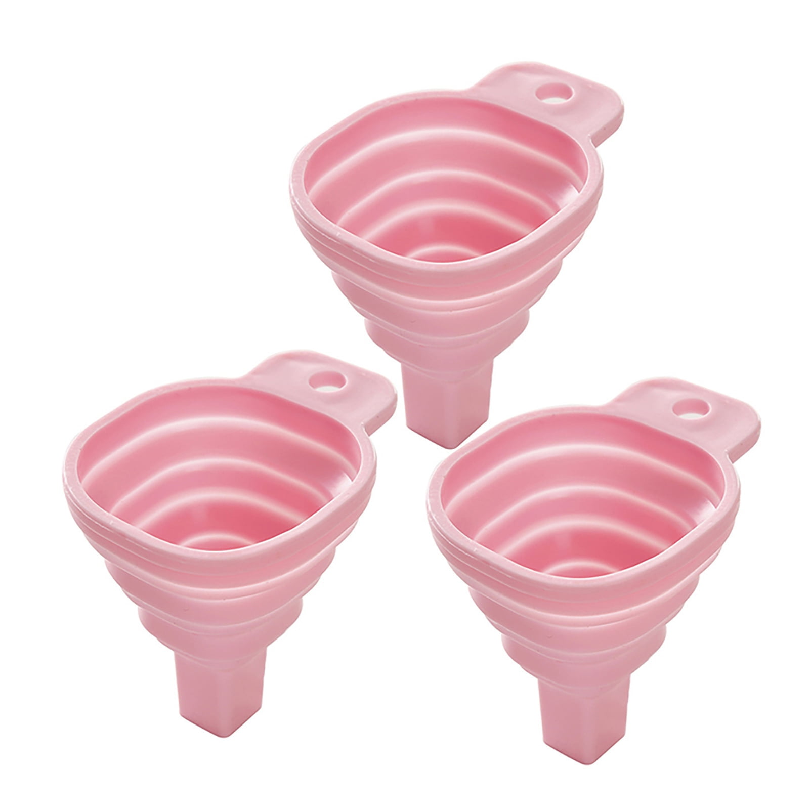 Trayknick Wide Mouth Funnel 3-pack Foldable Funnel Set Flexible Durable ...