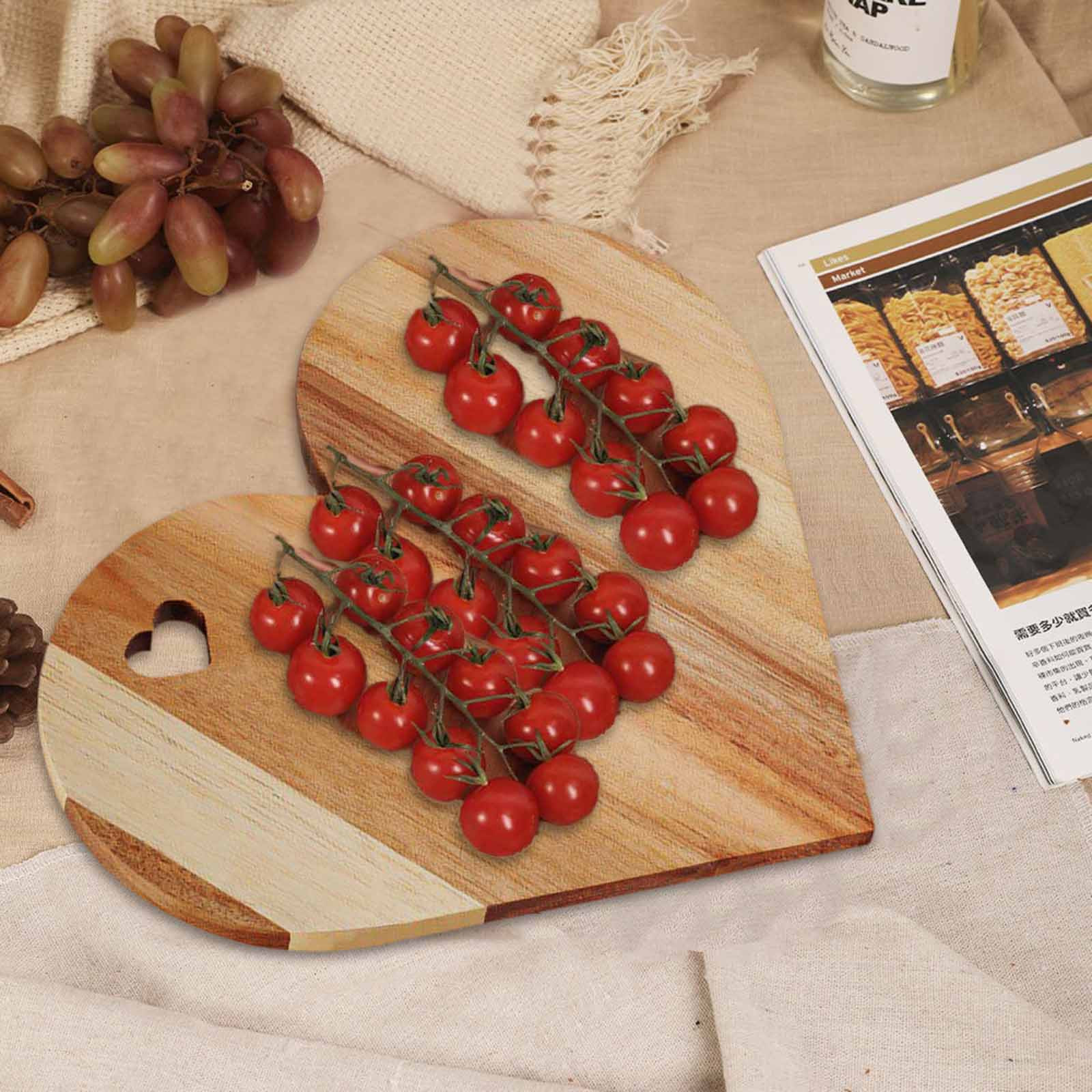 Trays Decorative Platters Heart Shaped Serving Platter, Multiple Spaces ...