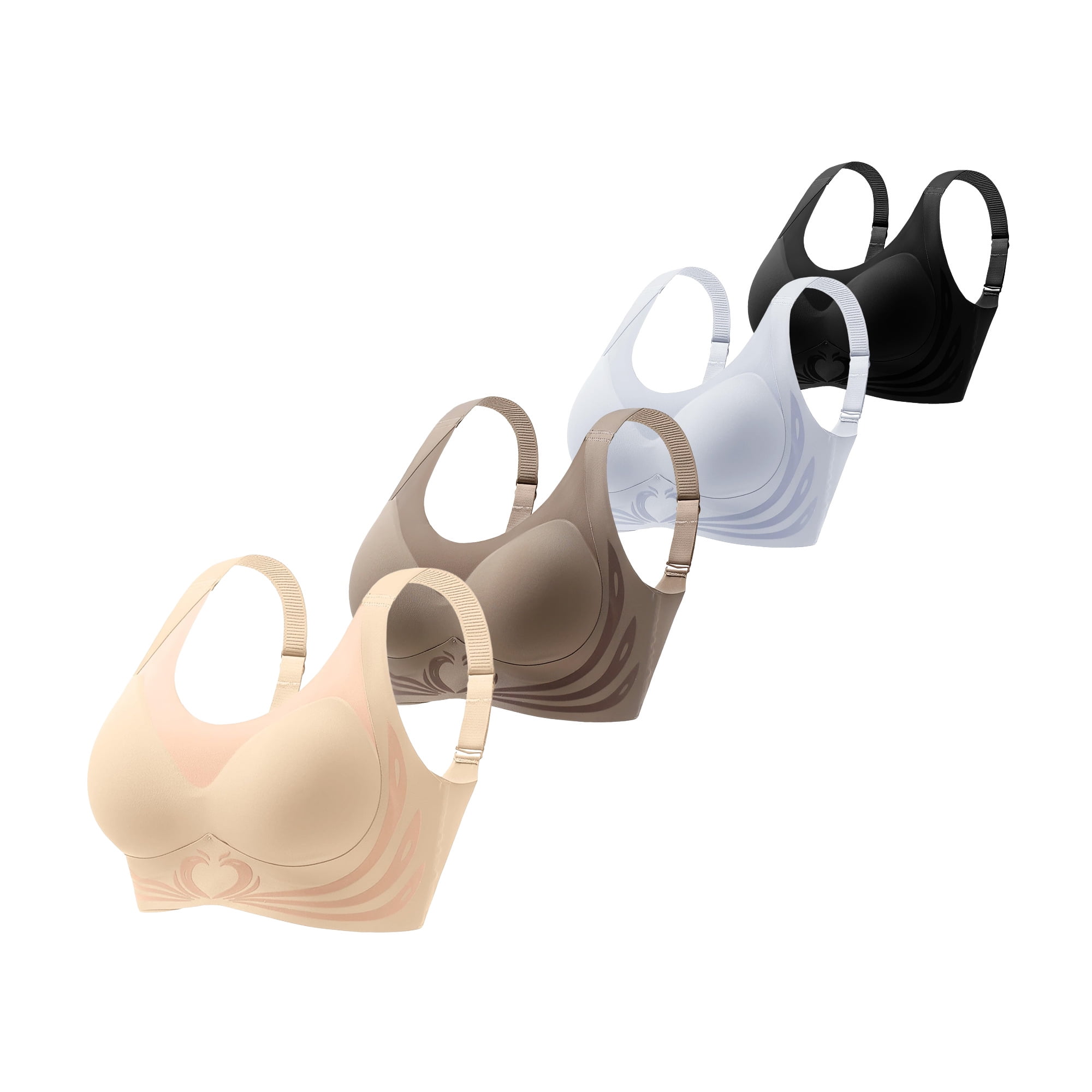 TrdSipl 4 Pack Womens Caralush Bra Lushfitting Powerful Push-up ...