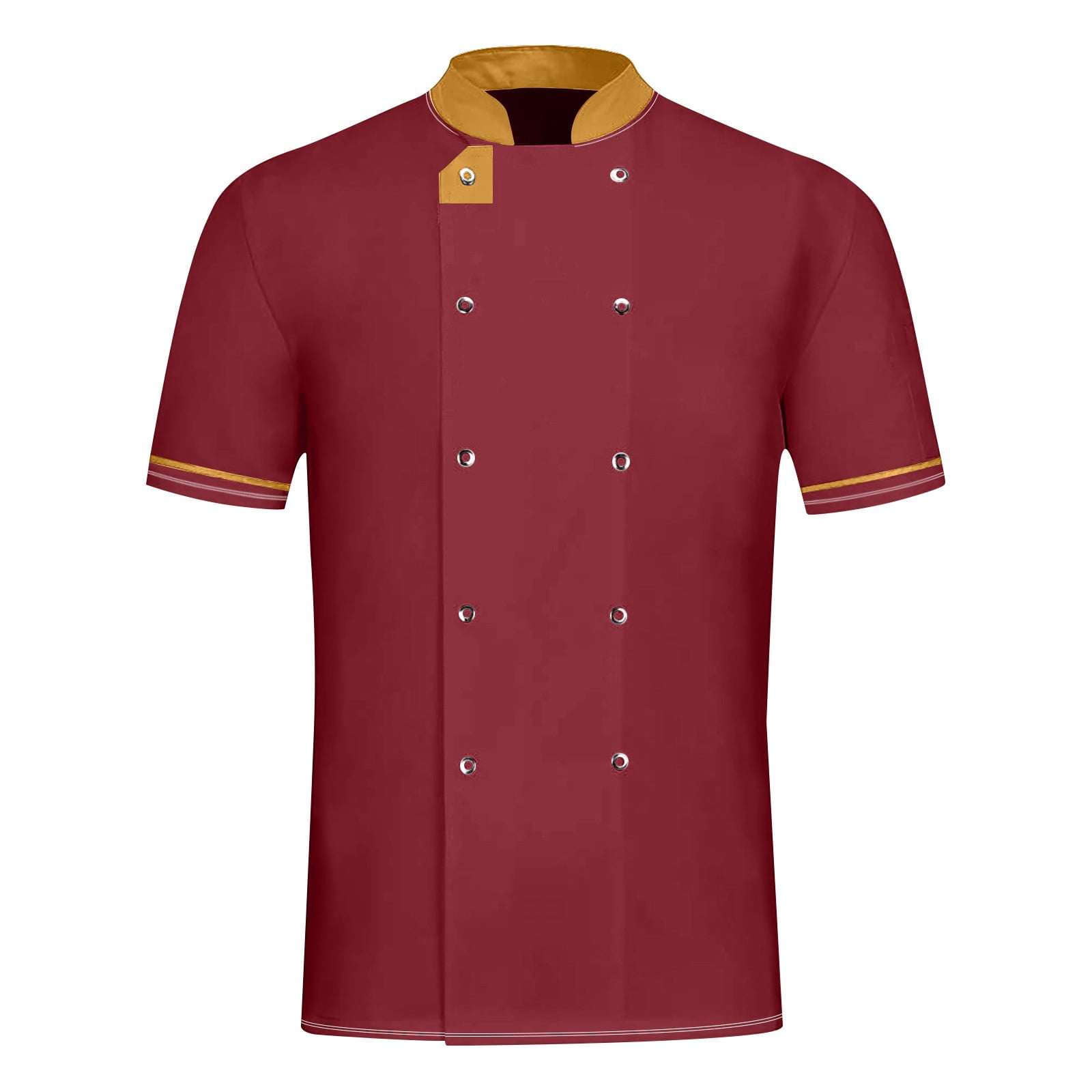 TrdSipl Chef Coat Men Women Double Breasted Chef Jacket Breathable ...