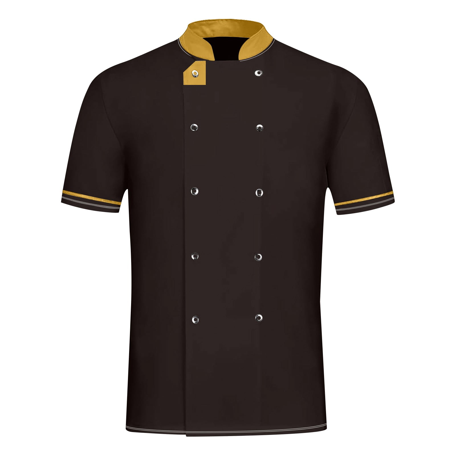 TrdSipl Chef Coat Men Women Double-Breasted Work Shirts Short Sleeve ...