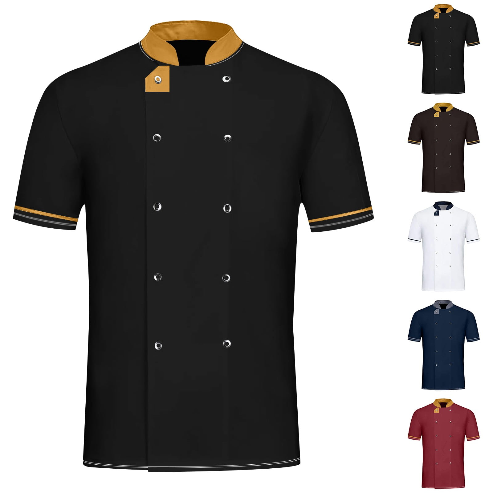 TrdSipl Chef Jacket for Men Women Double Breasted Lightweight Work ...
