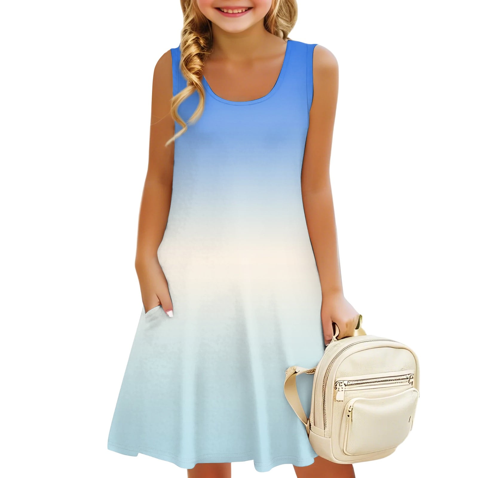TrdSipl Girl's Sundresses Size 5-6 2025 Summer Hobo Teen Casual Rompers ...