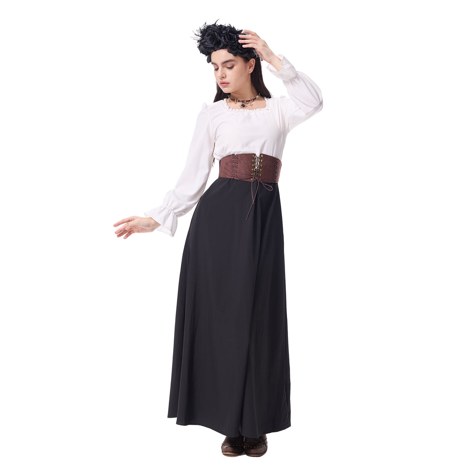 TrdSipl Halloween Costumes for Women Adult Ren Faire Swing Flowy ...