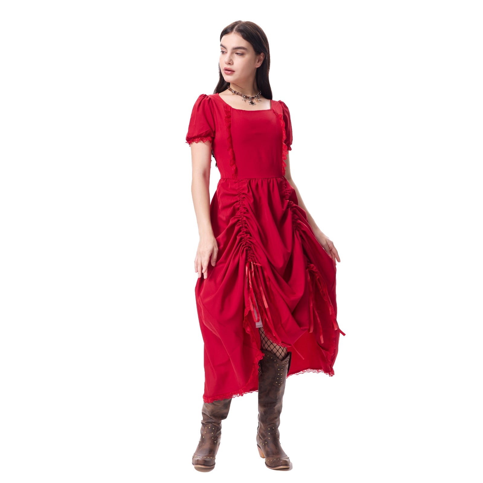 TrdSipl Halloween Costumes for Women Adult Retro Ren Faire Renaissance ...
