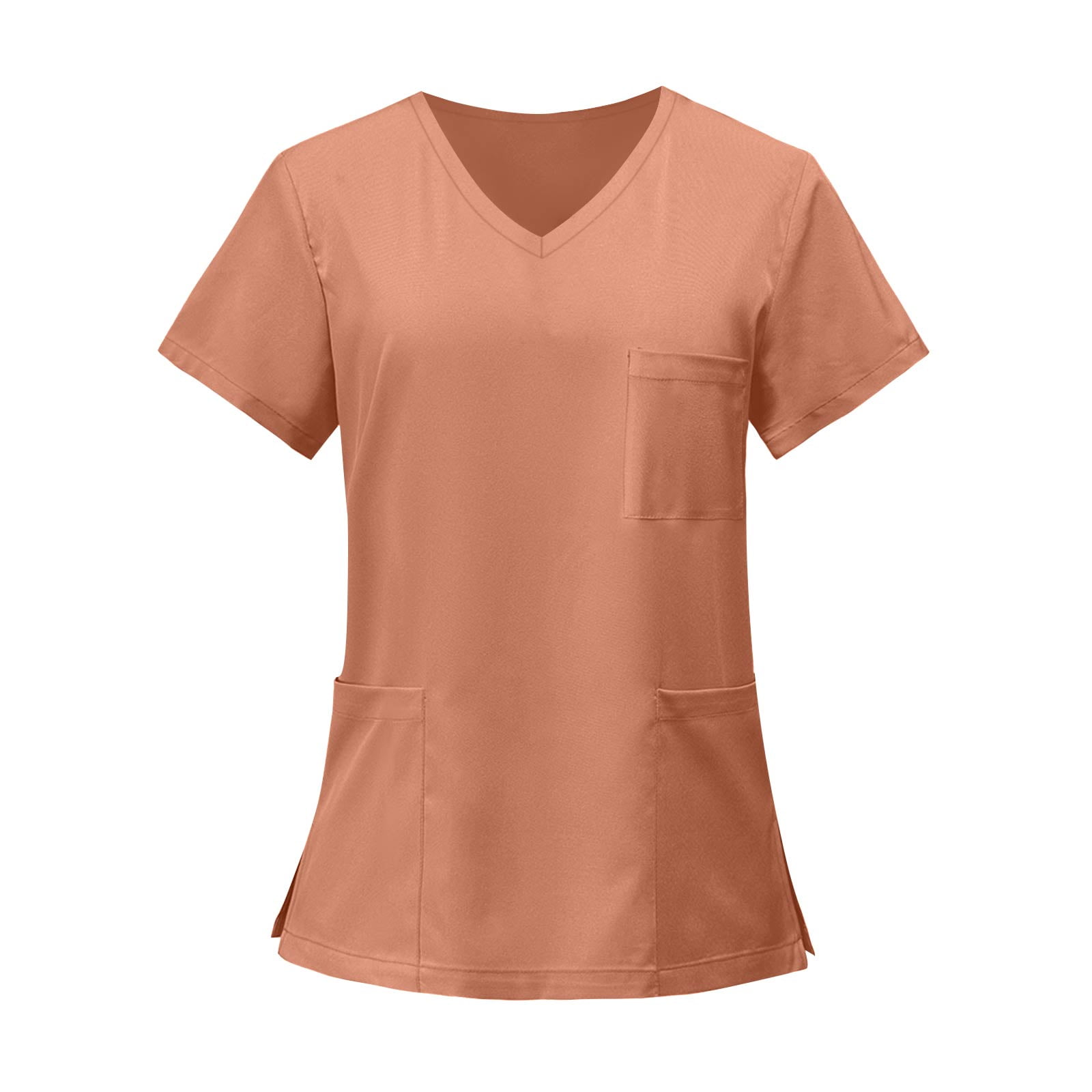TrdSipl Scrubs for Women top Plus Size Nursing Uniforms Stretchy V Neck ...