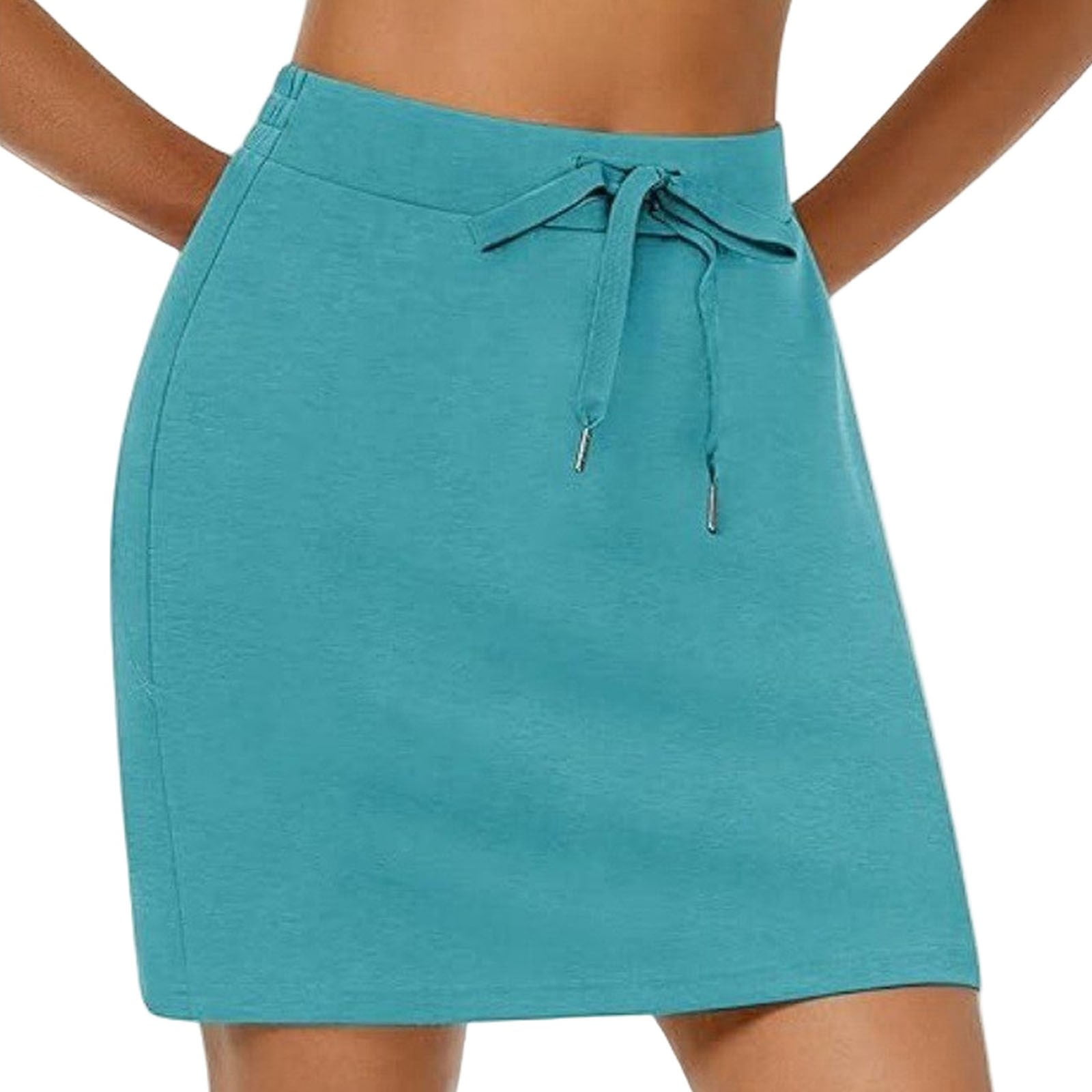 TrdSipl Tennis Golf Skirts for Women Bodycon Drawstring Skort Classic ...