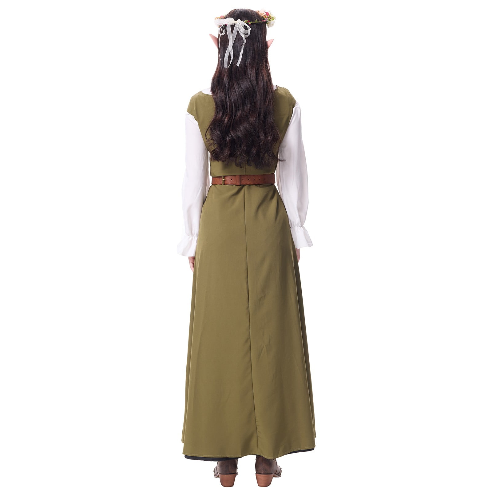 TrdSipl Womens Halloween Costumes Adult Retro Ren Faire Medieval Dress ...