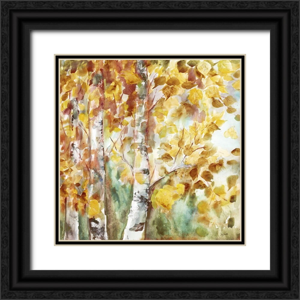 Tre Sorelle Studios 12x12 Black Ornate Wood Framed with Double Matting ...