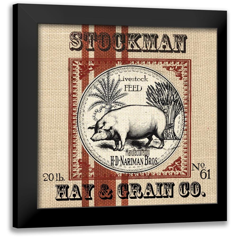 Tre Sorelle Studios 15x15 Black Modern Framed Museum Art Print Titled - Organic Farm IV ...