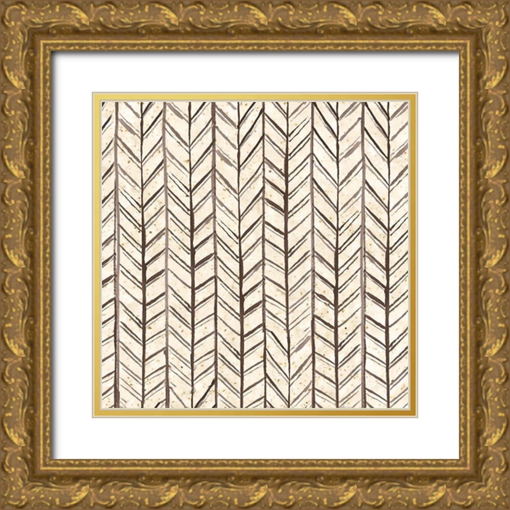 Tre Sorelle Studios 15x15 Gold Ornate Wood Framed with Double Matting ...