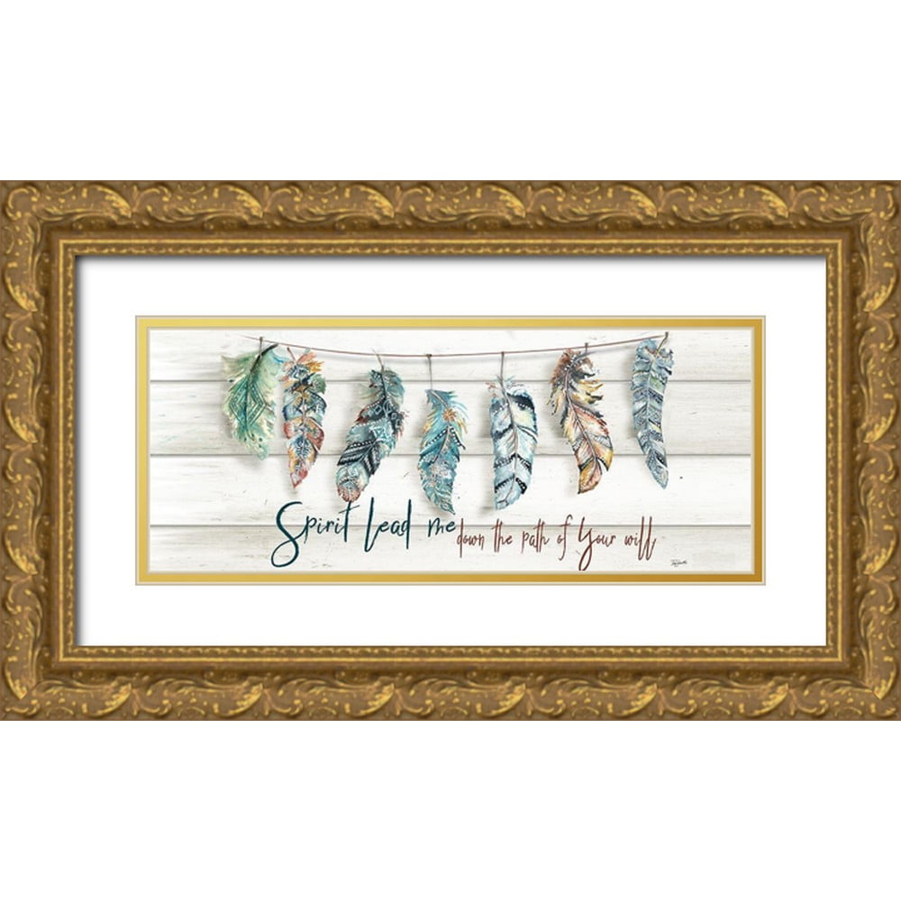 Tre Sorelle Studios 18x10 Gold Ornate Wood Framed with Double Matting ...