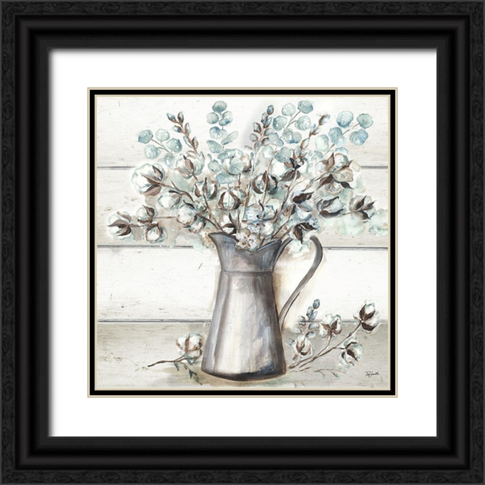 Tre Sorelle Studios 20x20 Black Ornate Wood Framed with Double Matting ...