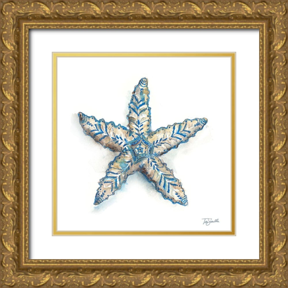 Tre Sorelle Studios 26x26 Gold Ornate Wood Framed with Double Matting ...