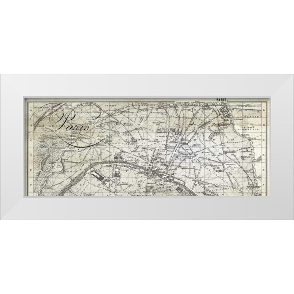 Tre Sorelle Studios 32x15 White Modern Wood Framed Museum Art Print ...