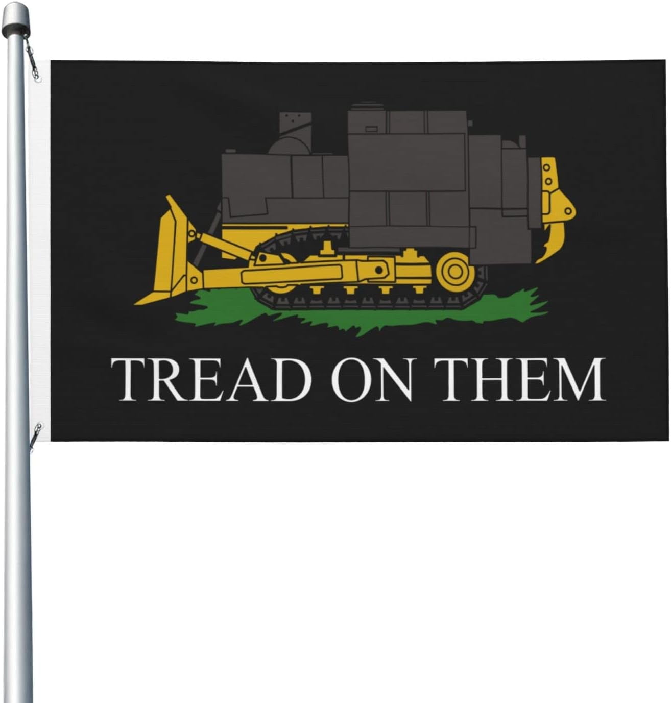 Tread on them Killdozer Flag 3x5 Ft Double-Sided Outdoor Banner Home ...
