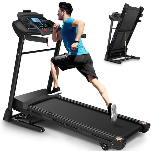 Treadmill 300 lb Capacity,3.25HP Folding Treadmill with 15 Level Auto ...
