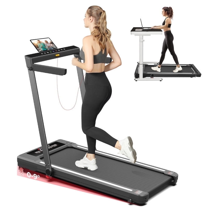 Treadmill with Auto Incline 3 in 1 Folding Handle handrail, Under Desk ...