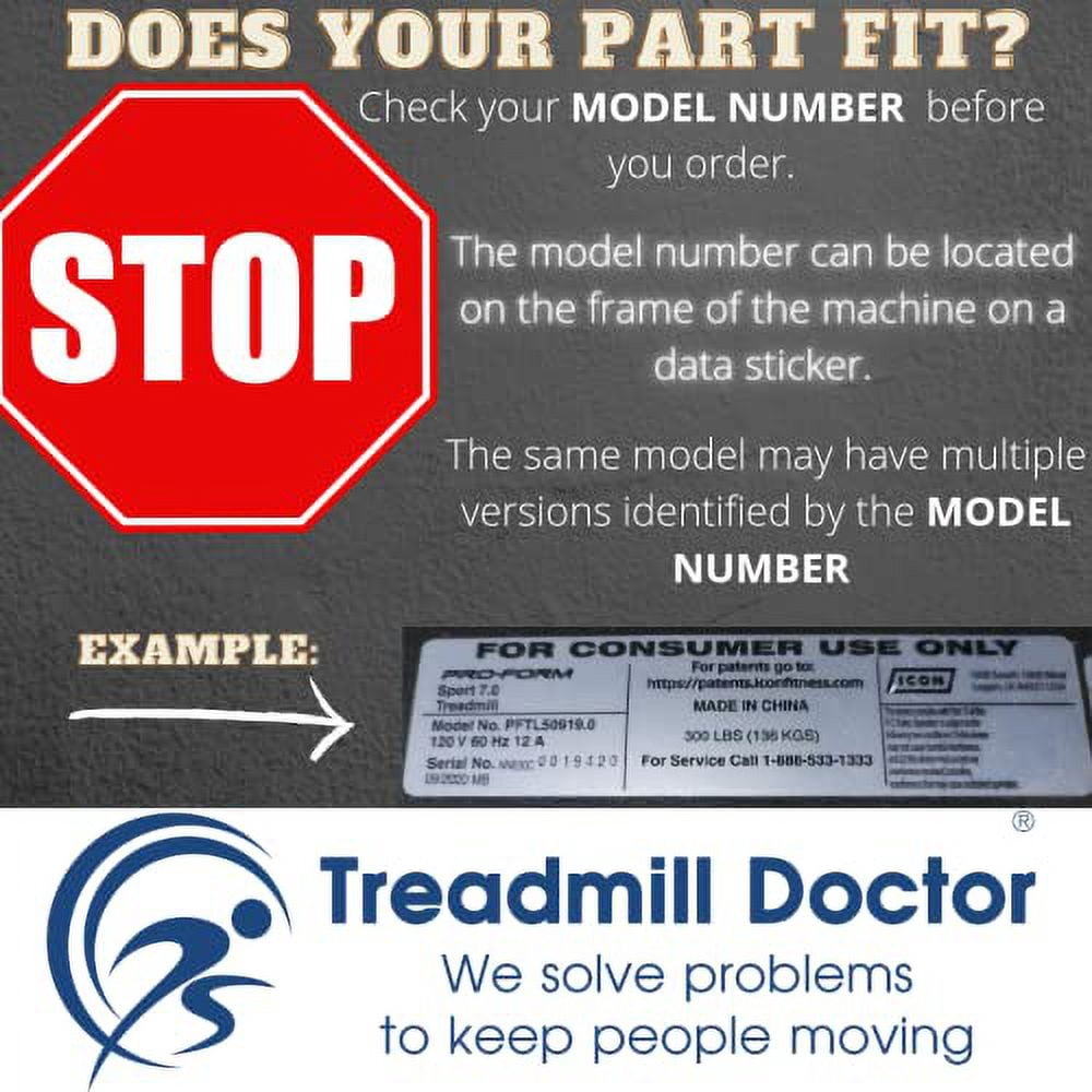 Treadmill Doctor Proform 760 EKG Treadmill Running Belt Model 291670 ...