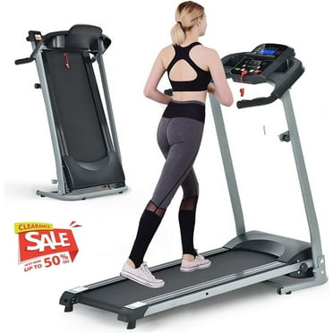 SuperFit Electric Indoor Treadmill Desk, 2.25HP, 2 in 1 Dual Display ...