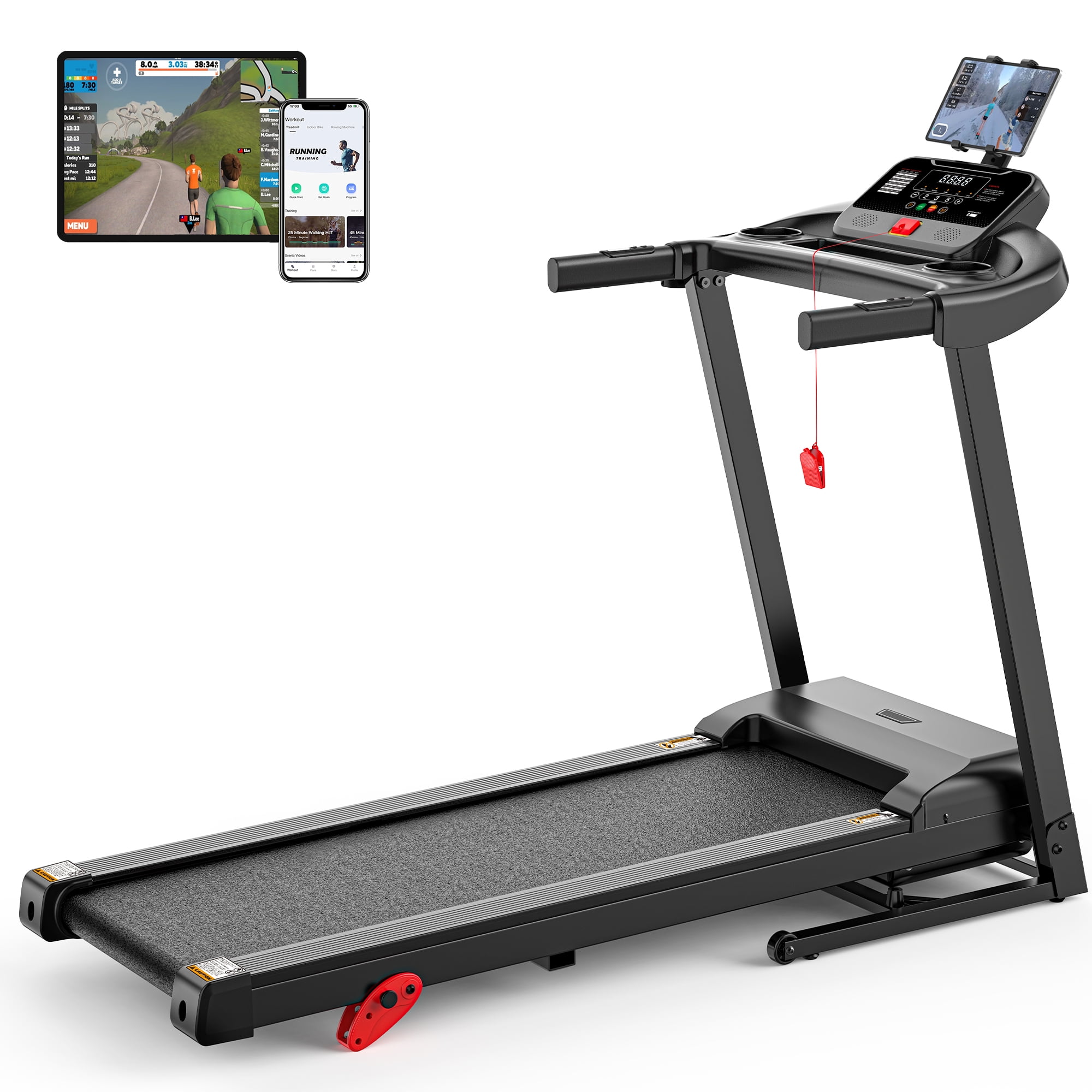 Treadmill with Incline for Home, 12% Auto Incline Tread mill with ...