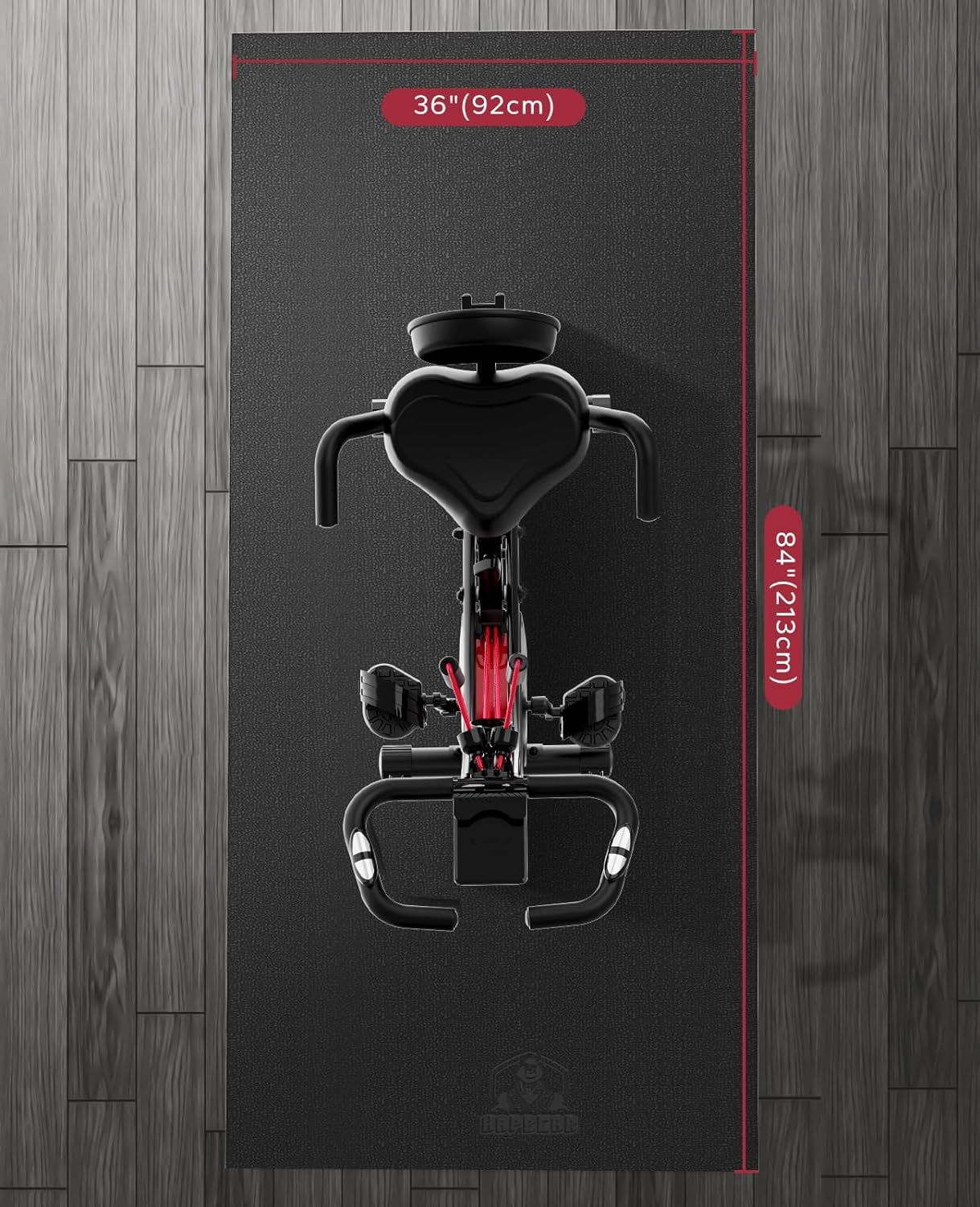 Treadmill Mat – 68"x24"x1/5" Thick Non-Slip Foldable Exercise Equipment ...