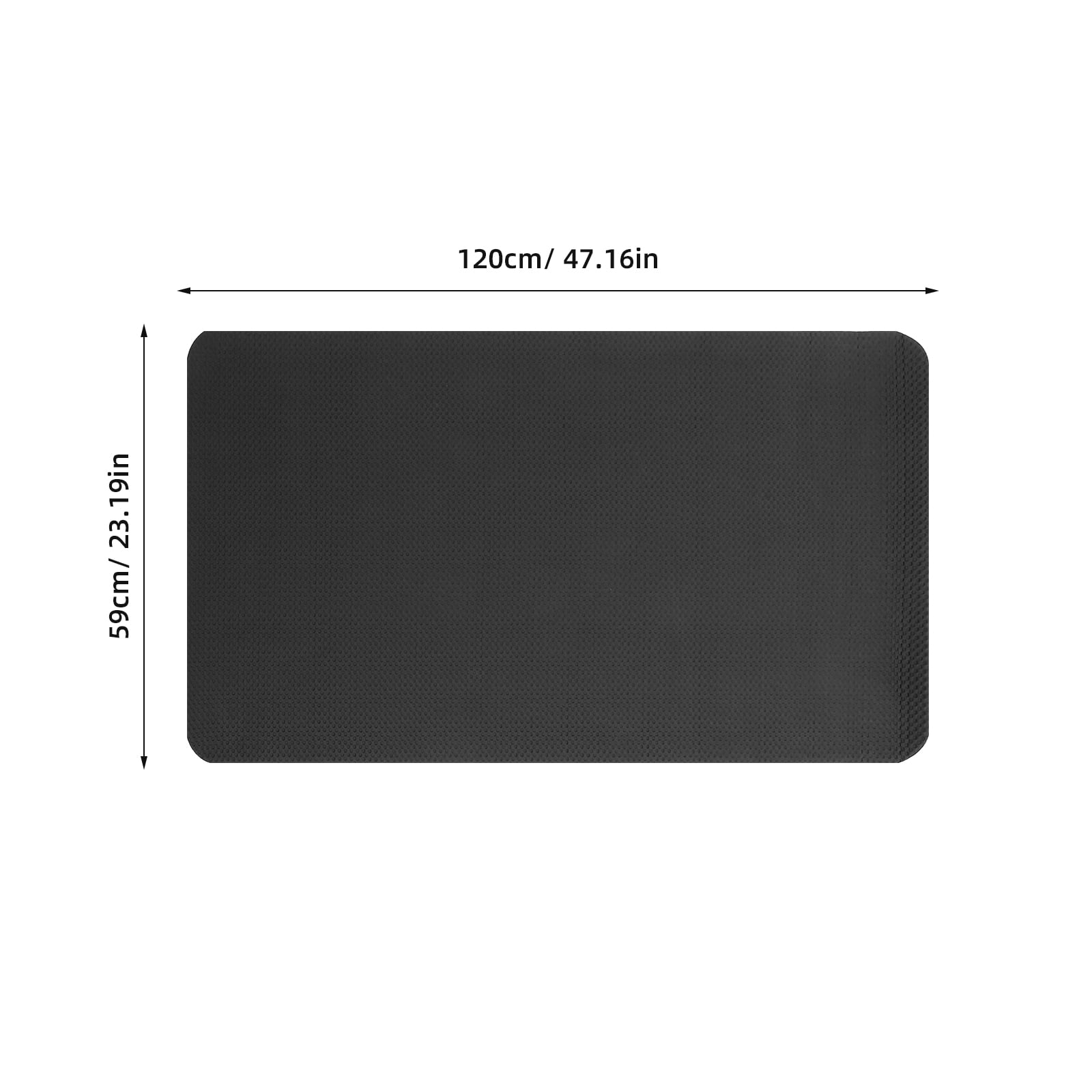 TOYMYTOY Black Exercise Bike Mat for Home with Wear Resistant Nbr ...