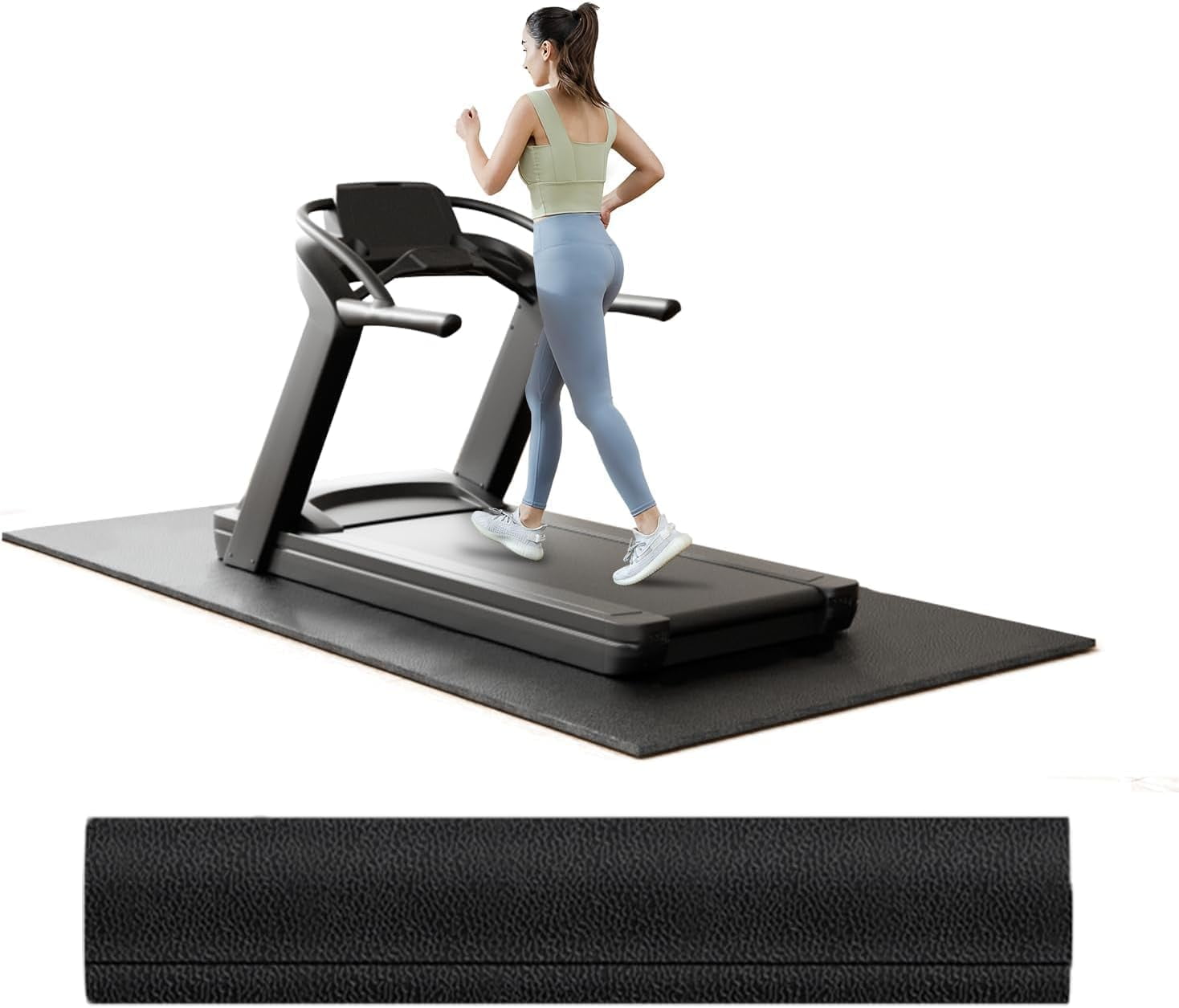 Treadmill Rowing Machine Mat for Carpet Floors 84x36,Adapted to Yosuda ...