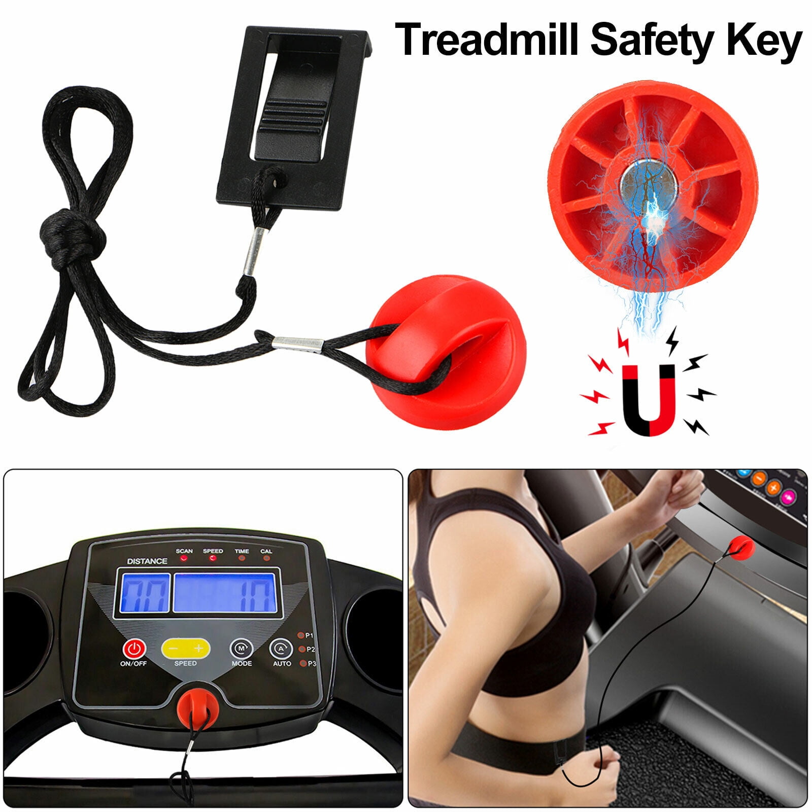 Treadmill Safety Key Universal Running Magnet Security Lock for ProForm ...