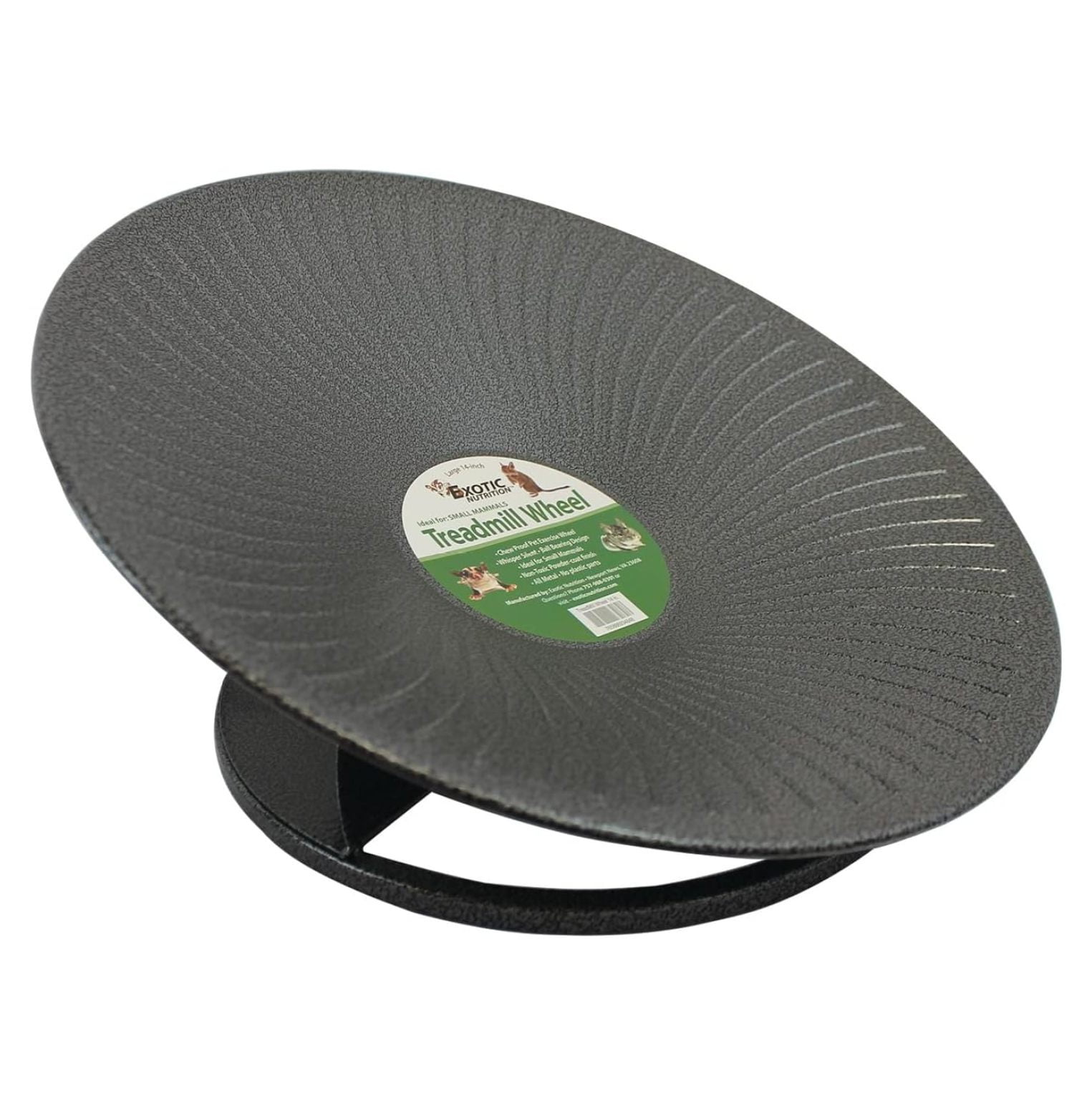 Treadmill Wheel 14" Black - All Metal Exercise Wheel for Chinchillas ...