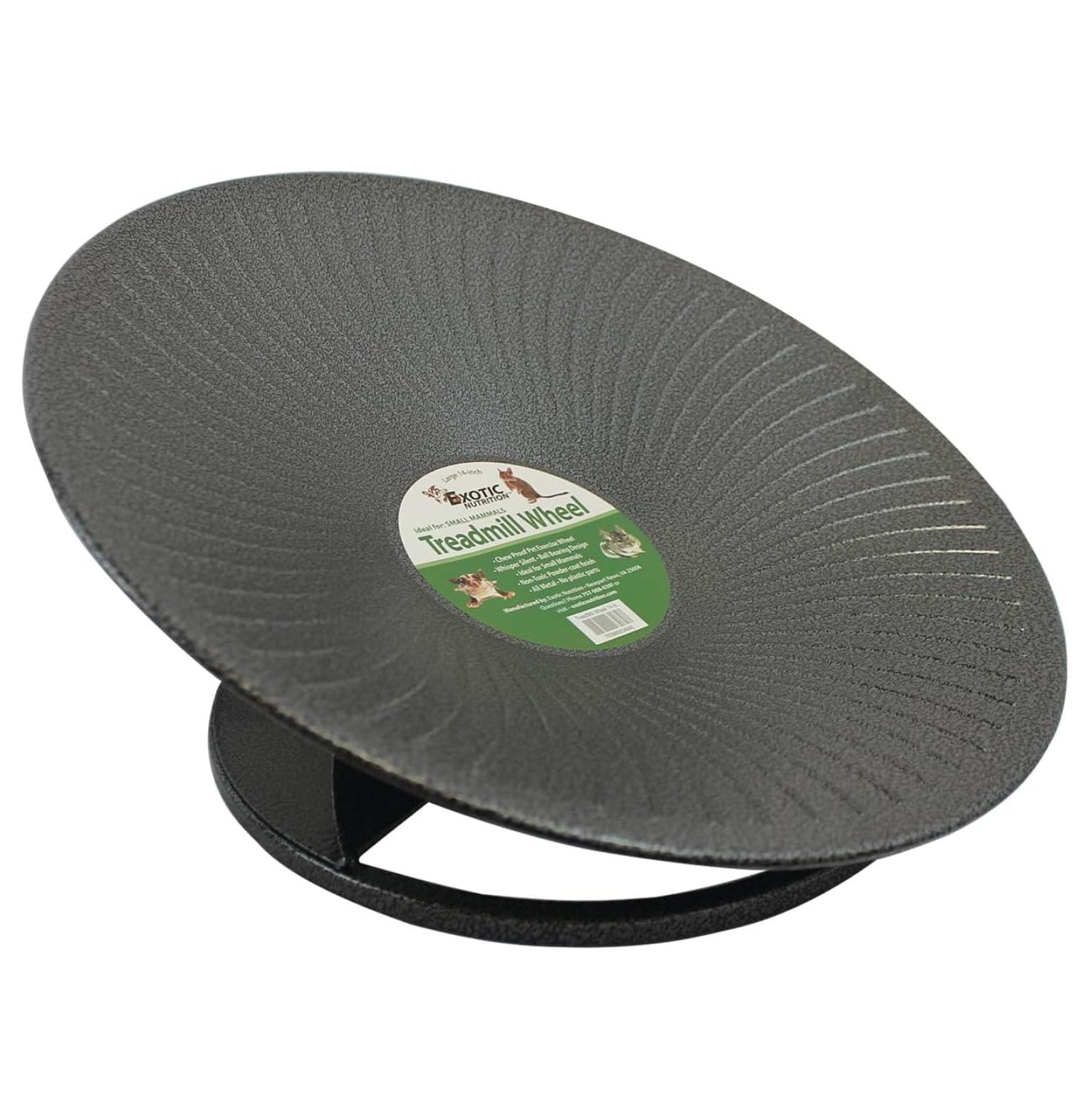 Treadmill Wheel 14" Black - All Metal Exercise Wheel for Chinchillas ...