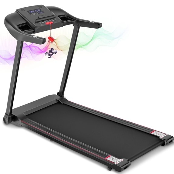 Treadmill Folding Electric Treadmill Bluetooth Voice Control Exercise ...