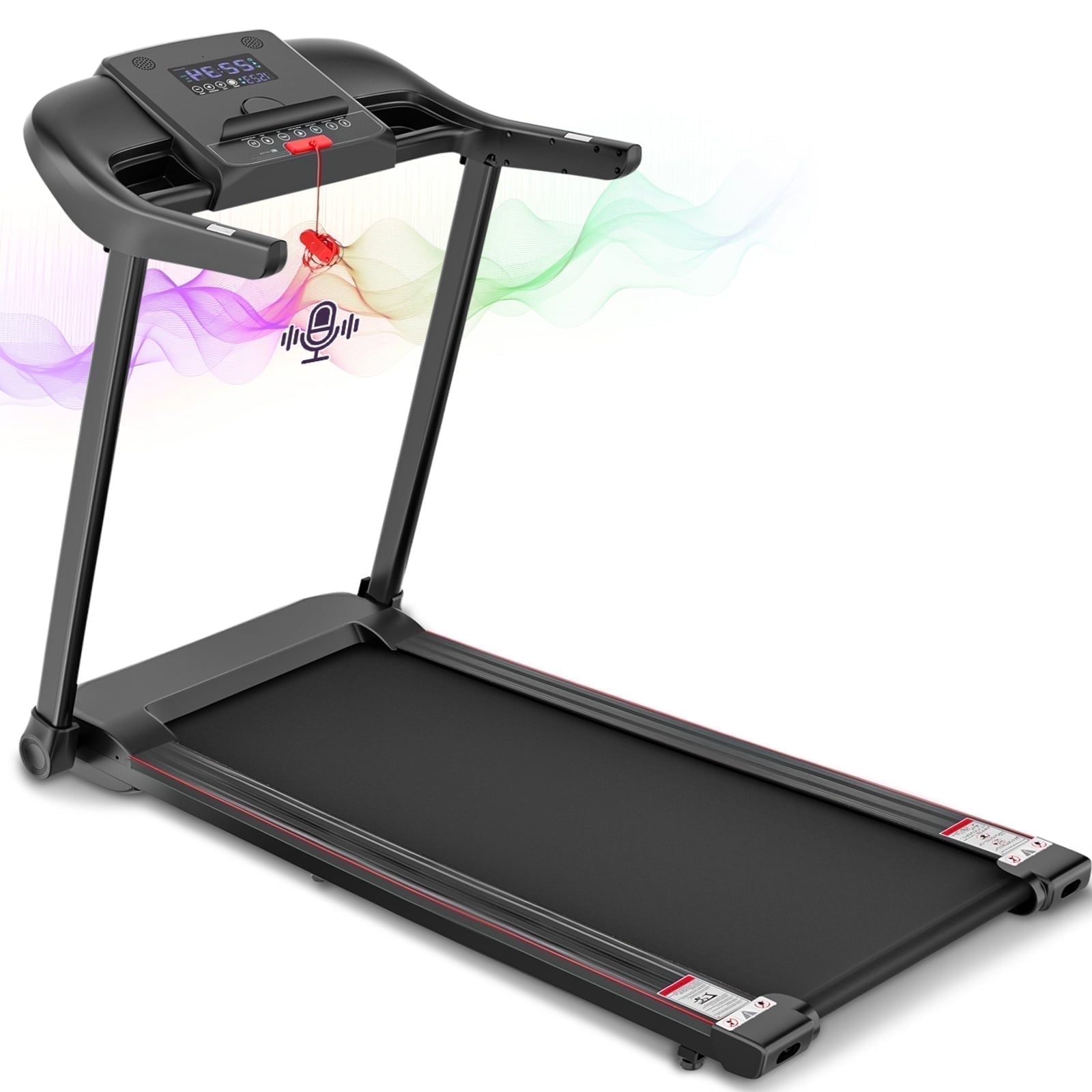 Treadmill with Folding Electric Treadmill Bluetooth Voice Control ...