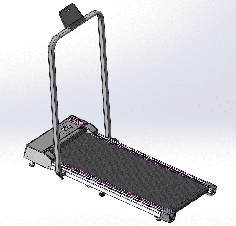 Treadmill with Handles, Small Treadmills Home, Portable Electric ...