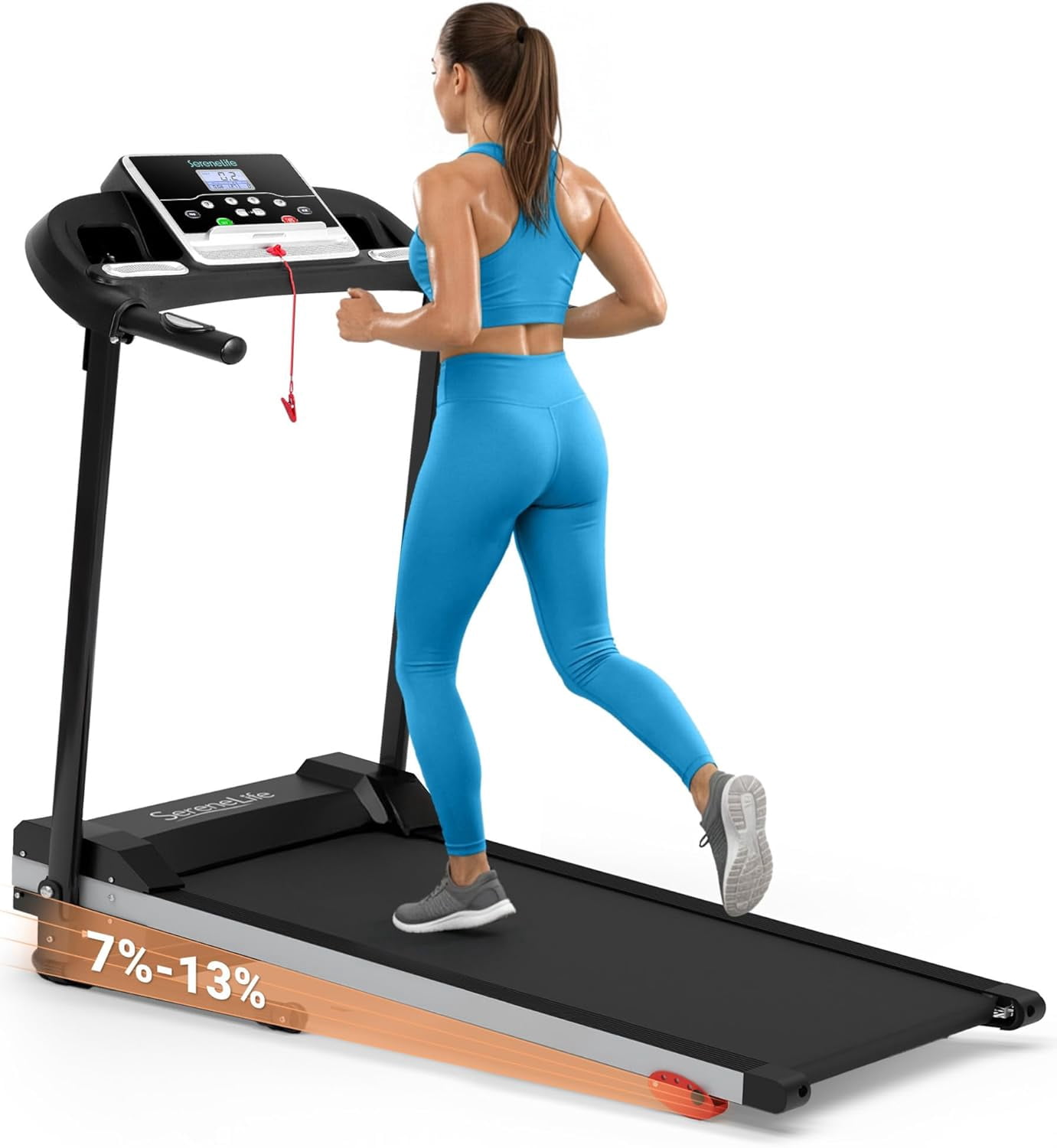 Treadmills for Home with 13% Manual Incline Treadmill, 3.5 - Compact ...