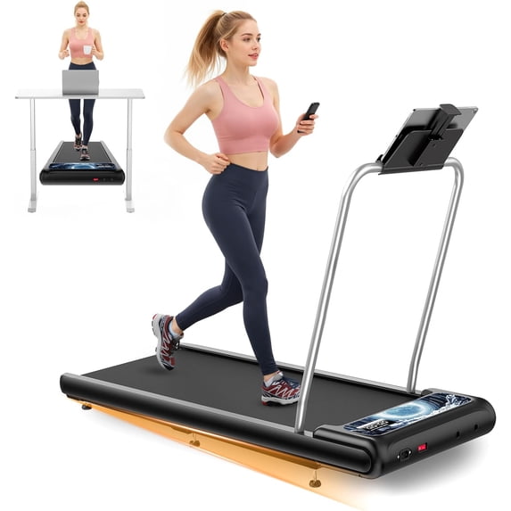 Treadmills for Small with 0%-8% Incline and APP Sync, Compact Under ...