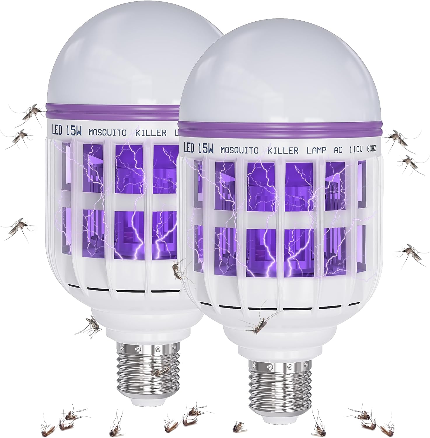 Dynatrap 6-Watt Fluorescent UV Bulbs for Outdoor Insect Trap - 2 Pack ...