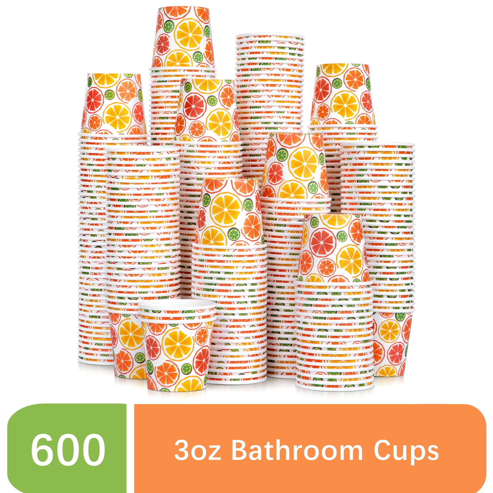 Treamon 3 oz Disposable Bathroom Cups, Mouthwash Cups, Compact, 600 ...