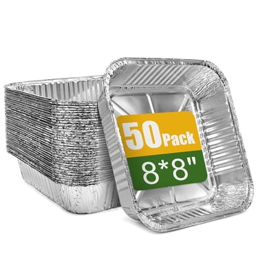 MT Products 50-Piece Disposable Aluminum Foil Crab Shell Mini Pie Pans ...