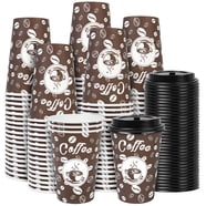 Treamon Disposable Plastic Cups, Clear, with Flat Lids and Straws, 20 ...