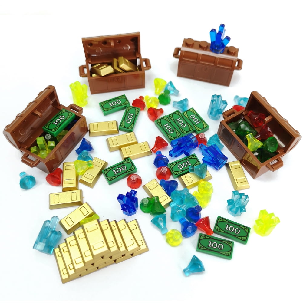 Treasure Accessories Toys Jewel Chest, Gemstone, Gold Bar, Crystals ...