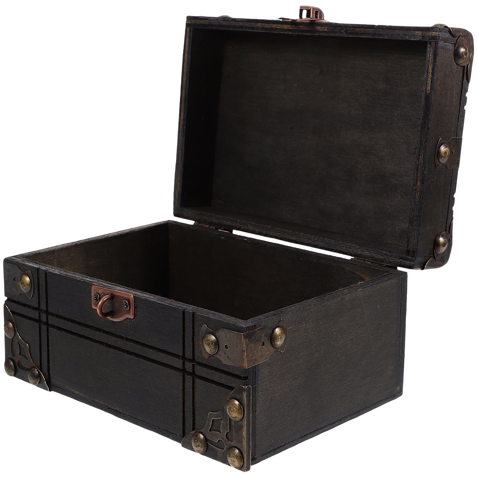 Treasure Box Vintage Wooden Treasure Chest Vintage Wooden Decorative ...
